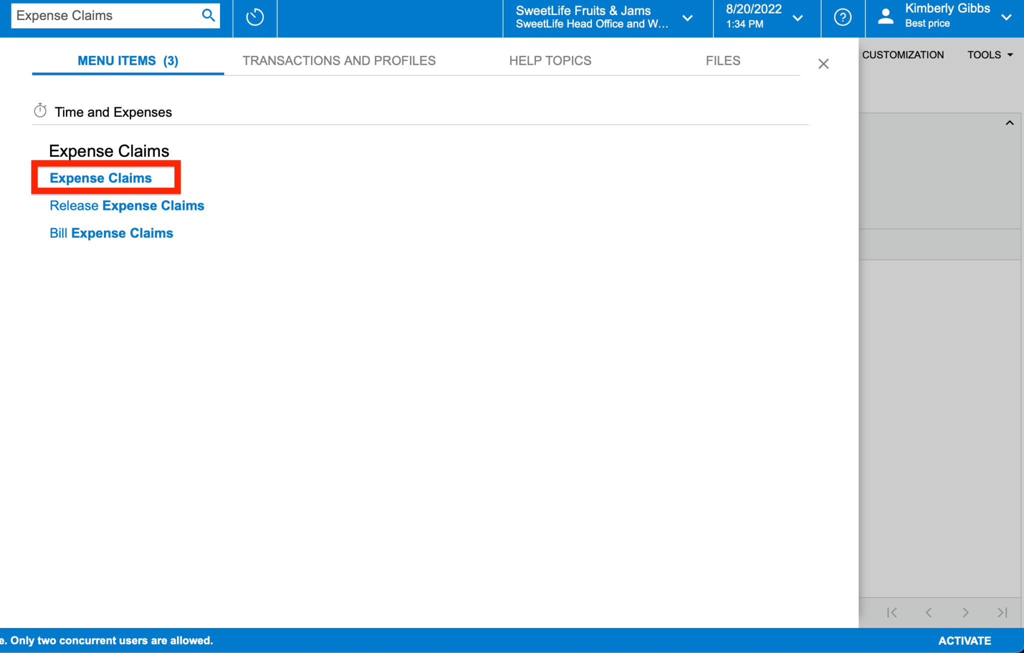 How to create Expense Claims in Acumatica? - GerminIT Innovation