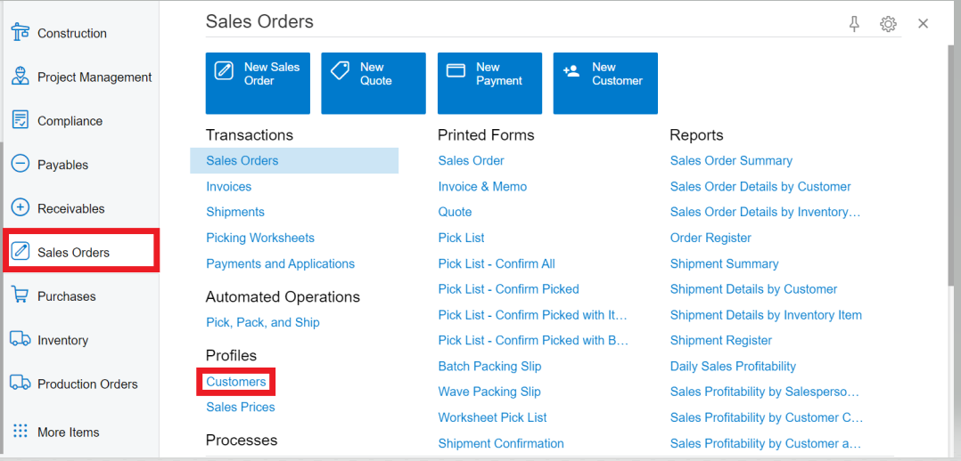 How to create a new Customer in Acumatica? - Germinit