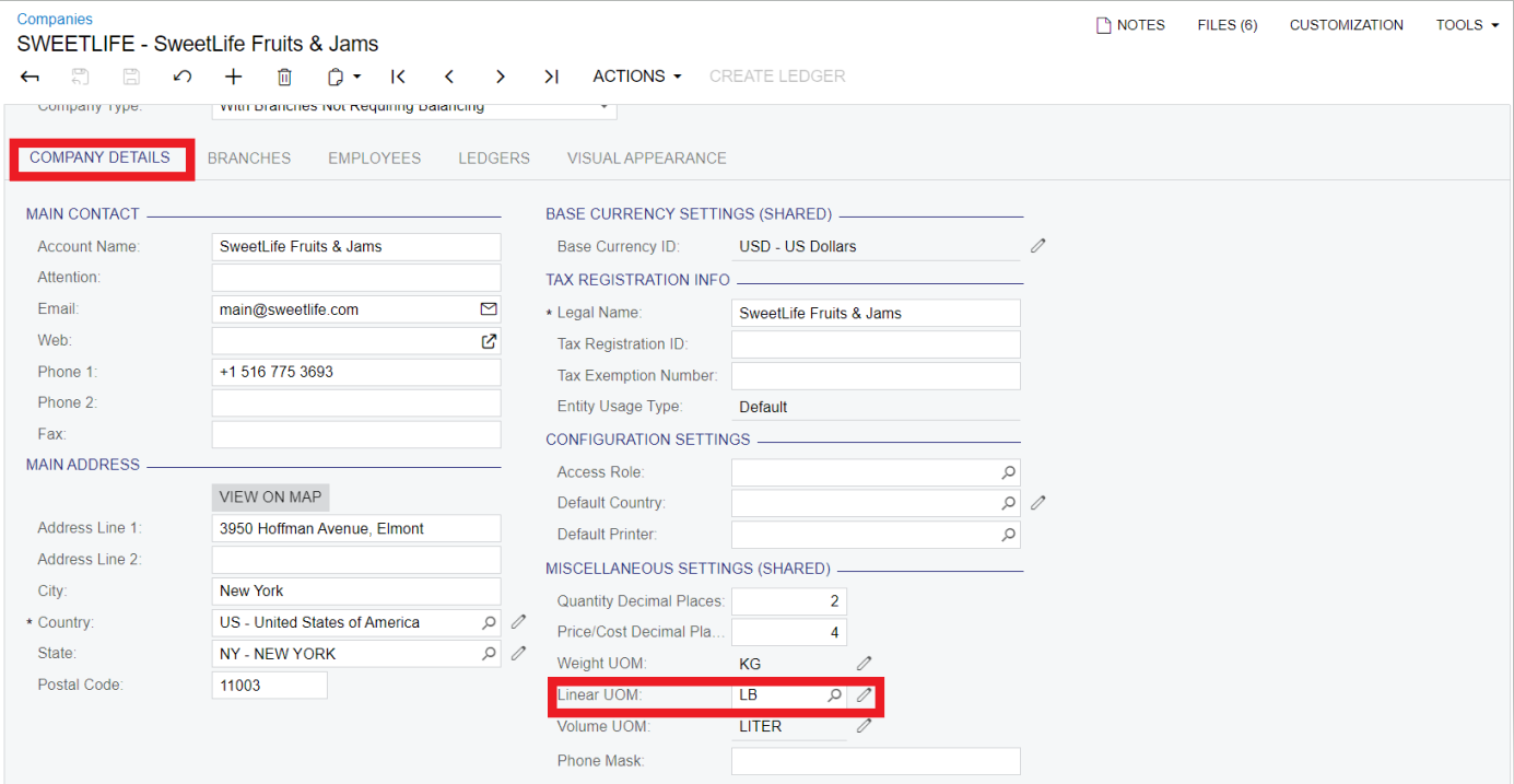How To Resolve Linear Uom Error In Acumatica Germinit
