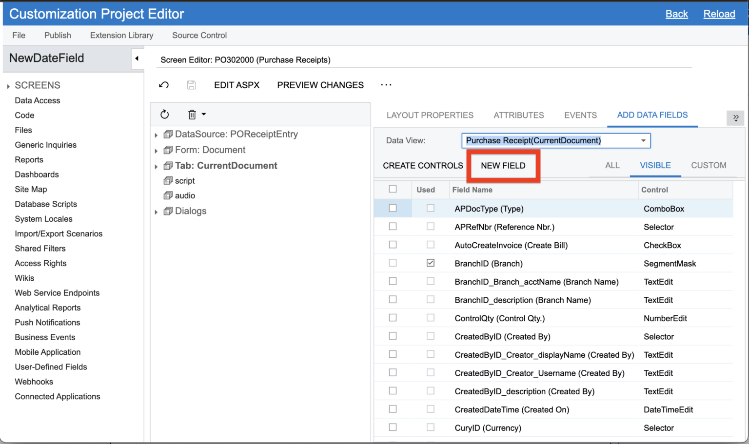 Acumatica Tips: How to add a new Date field in Acumatica? - GerminIT Innovation