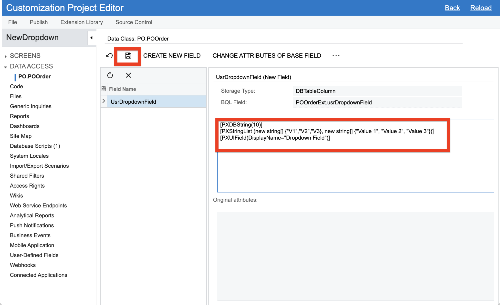 Tips How To Add New Dropdown Field In Acumatica Germinit Innovation