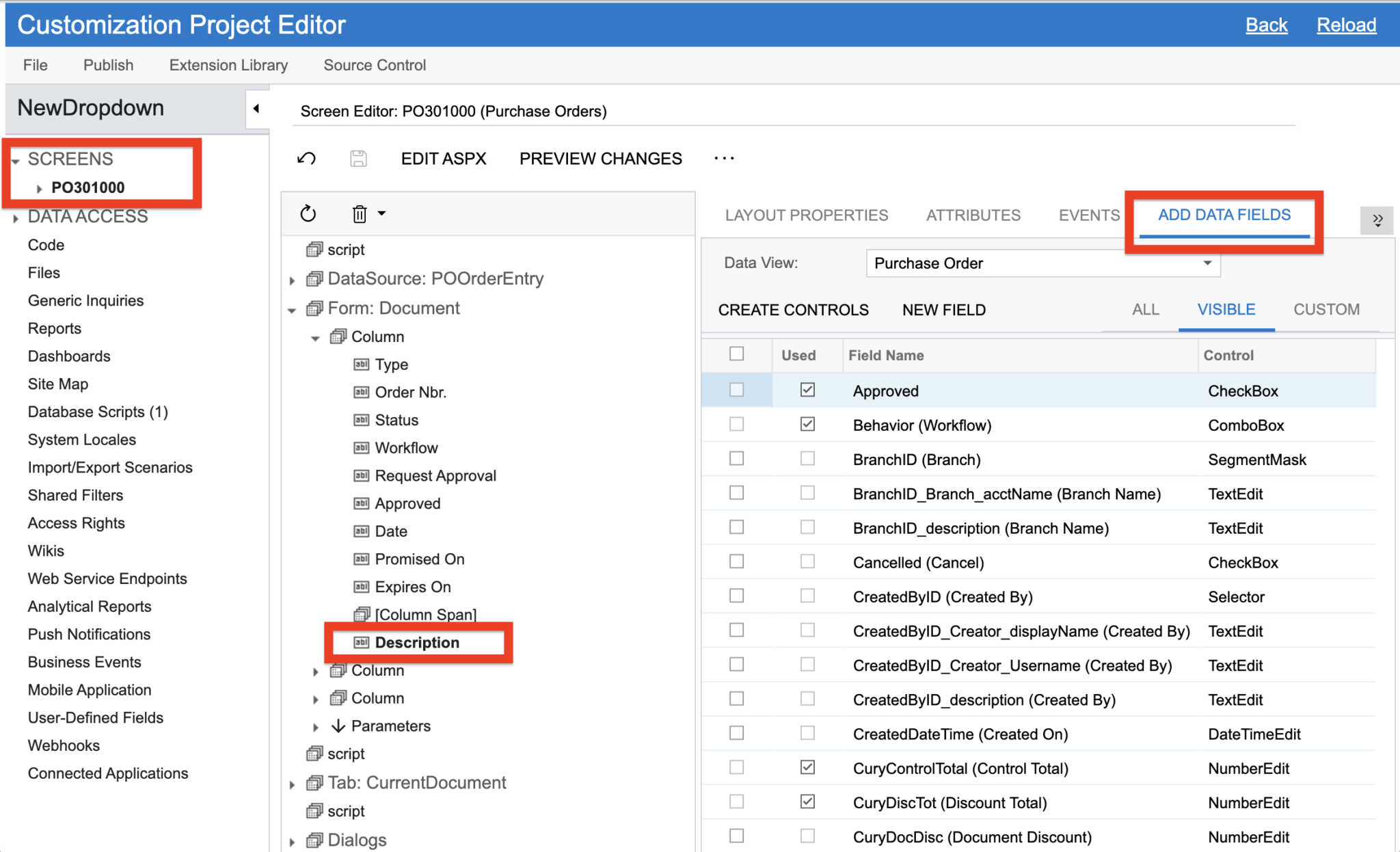 Tips How To Add New Dropdown Field In Acumatica Germinit Innovation