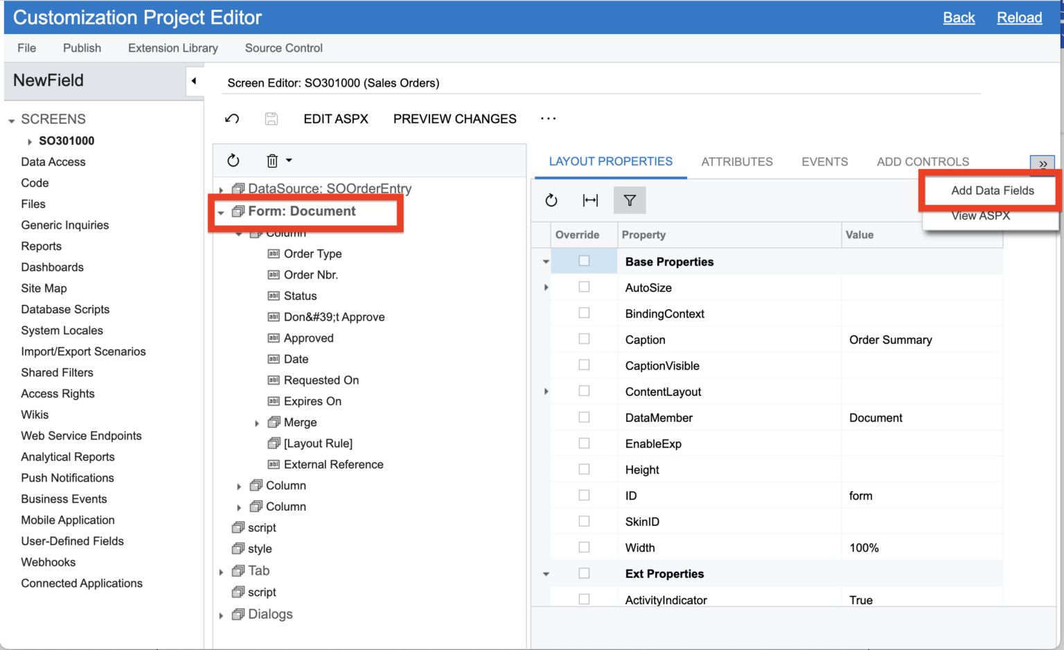 Tips: How to add a new text field in Acumatica? - GerminIT Innovation