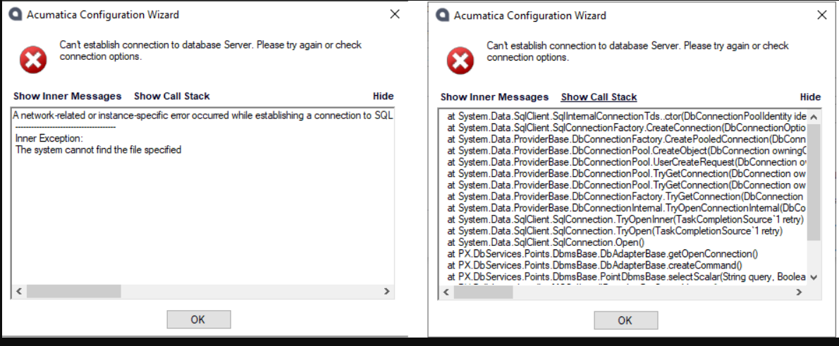 Discover how to achieve the error "Can’t establish connection to ...