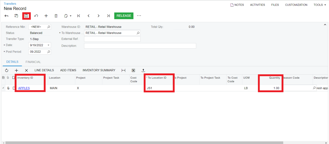 Acumatica Warehouse Item Transfer: Step-by-Step Guide - GerminIT Innovation