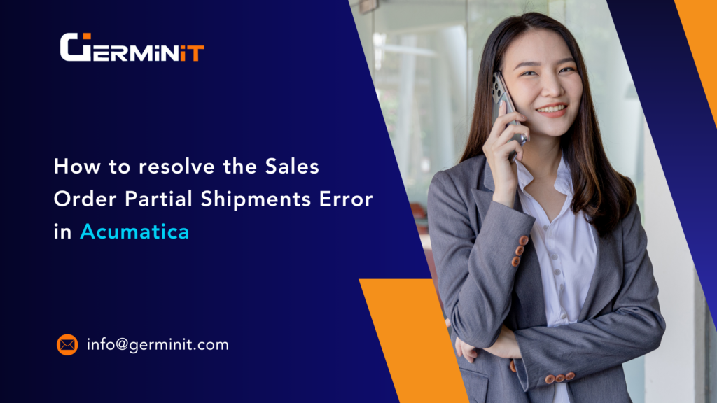 Sales Order Error: Shipment cannot be confirmed for the order with the ...